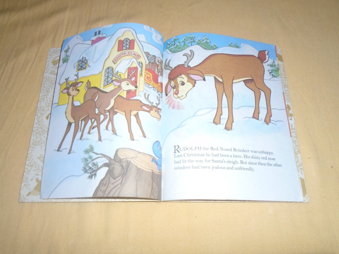 Little Golden Book Rudolph the Red Nosed Reindeer Shines Again - Etsy
