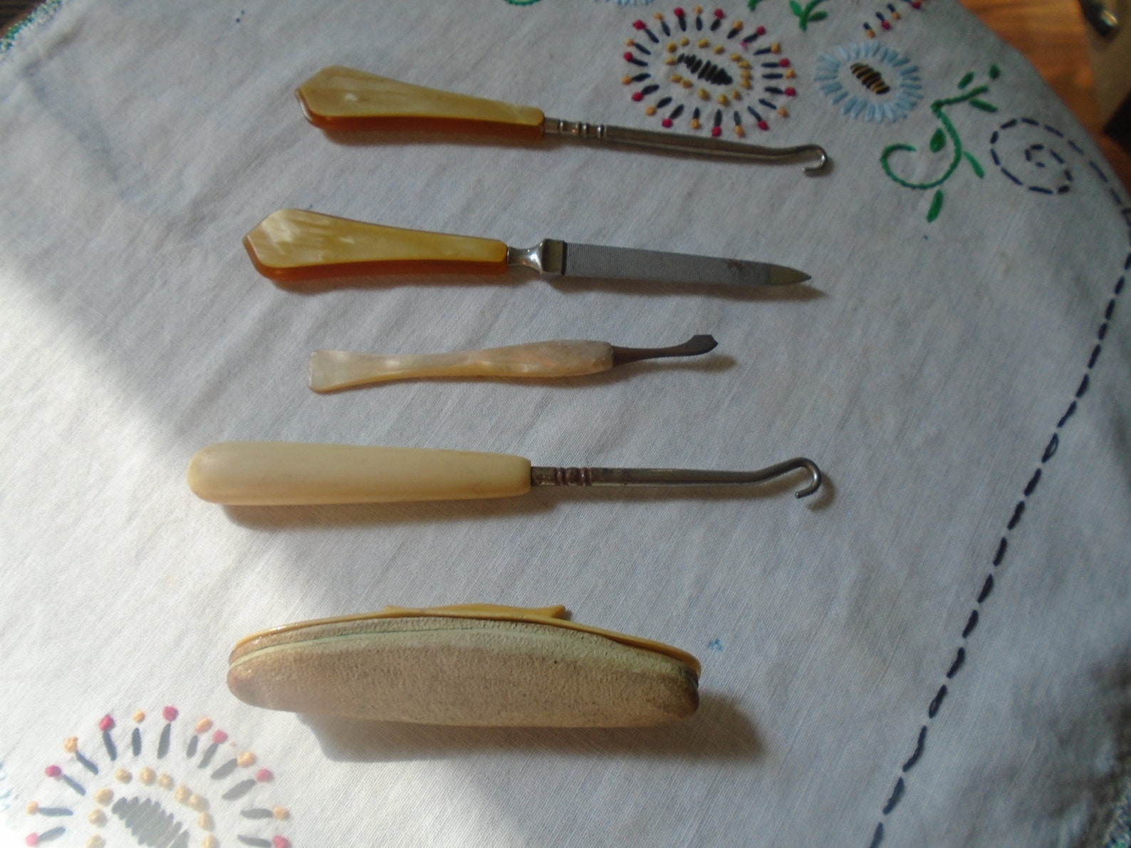 Antique Celluloid Manicure Set | Etsy