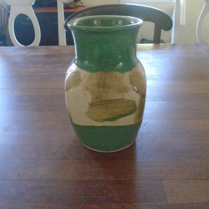 Vintage Hand Made Pottery Vase Signed - Etsy