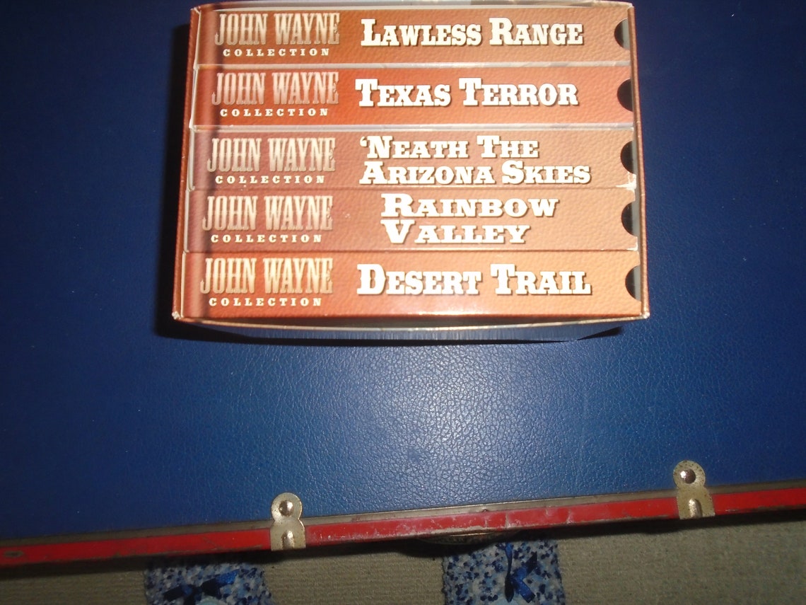 Vintage John Wayne Collection VHS Tapes Box Set 5 Video Pack - Etsy