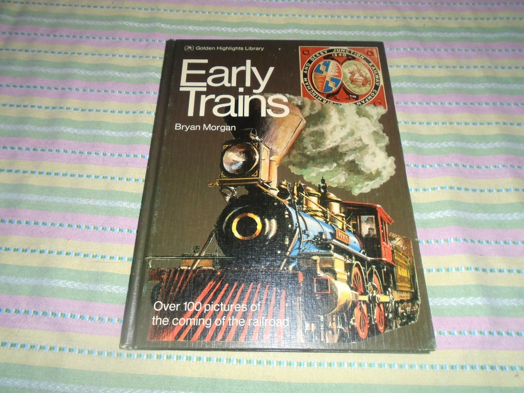 Vintage Early Trains Hardcover Book, Railroad History - Etsy