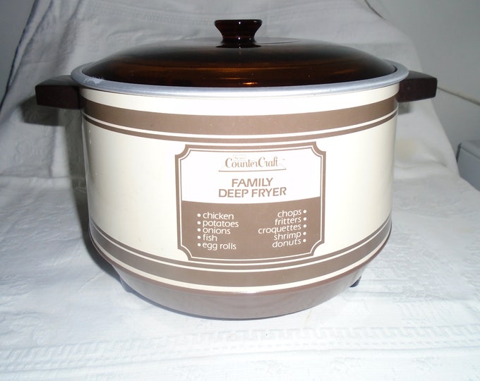 Vintage Sears Counter Craft Family Deep Fryer - Etsy