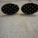 Victoria Flemming Cuff Links Hand Painted Porcelain Black and White ...