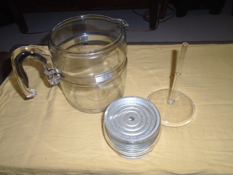 Vintage Pyrex Glass Flameware Coffee Pot Percolator 9 Cup 7759 - Etsy