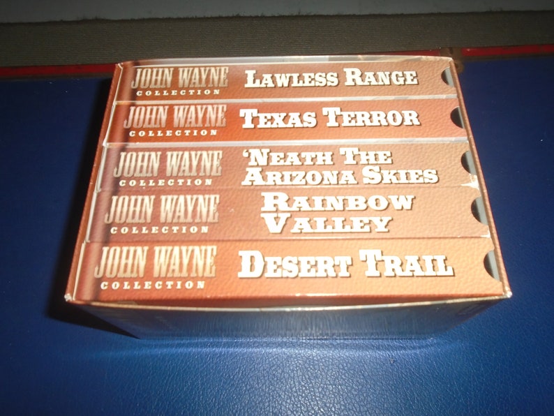 Vintage John Wayne Collection VHS Tapes Box Set 5 Video Pack - Etsy