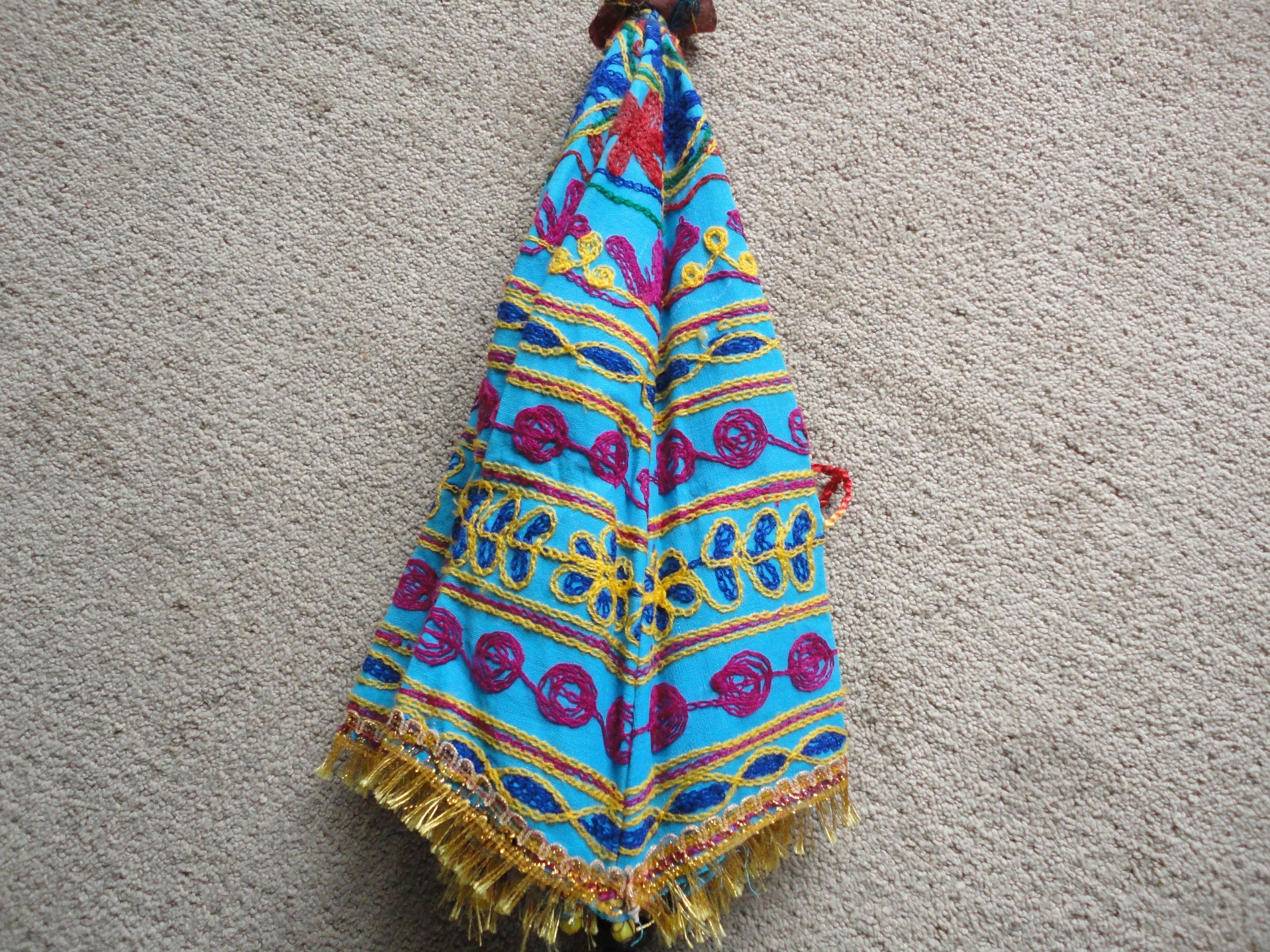 Vintage Cloth Decorative Floral Embroidered Umbrella | Etsy