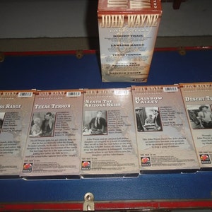 Vintage John Wayne Collection VHS Tapes Box Set 5 Video Pack - Etsy