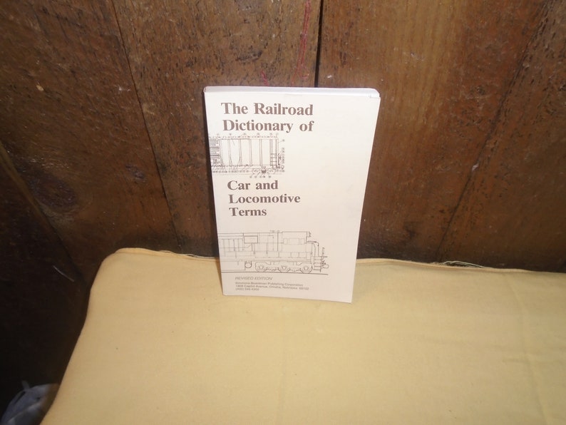 The Railroad Dictionary of Car and Locomotive Terms Softcover Book - Etsy