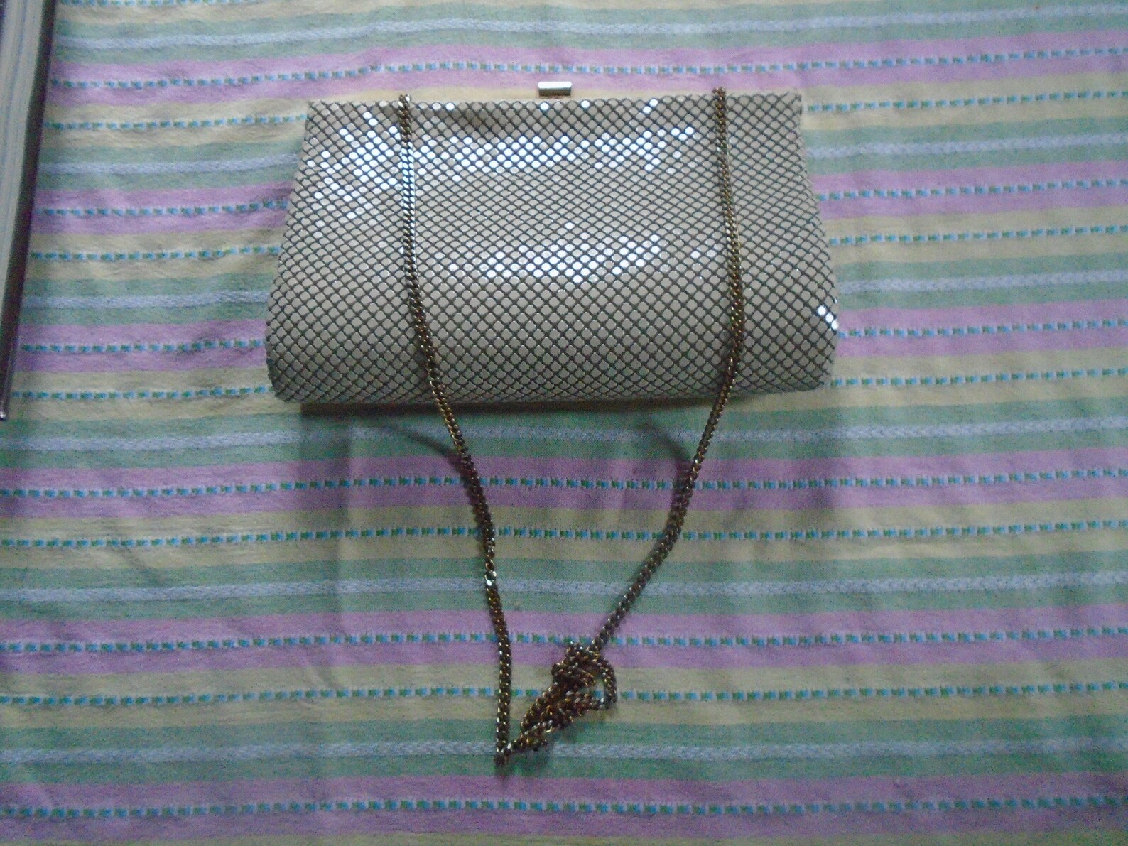 Vintage Davis and Whiting International Beige Mesh Chain | Etsy