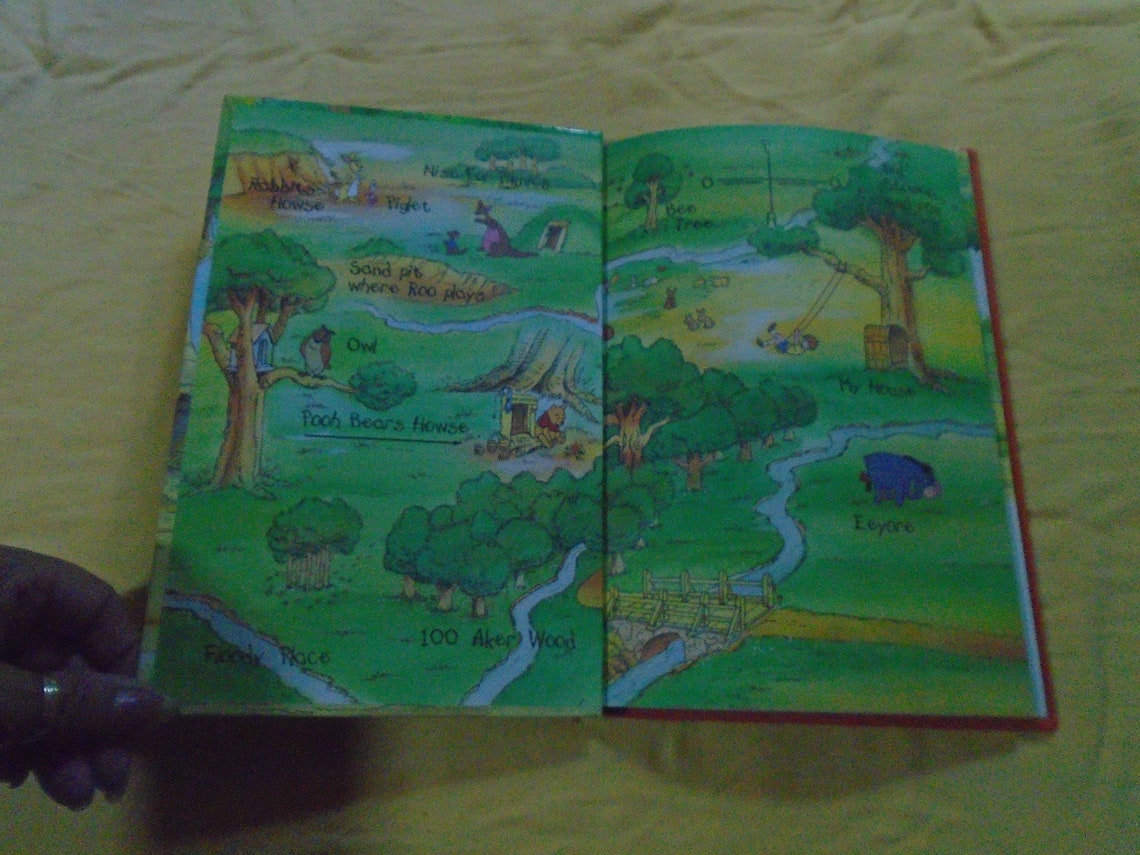 Vintage Walt Disney's Winnie the Pooh and Tigger Too Glossy Hardcover ...