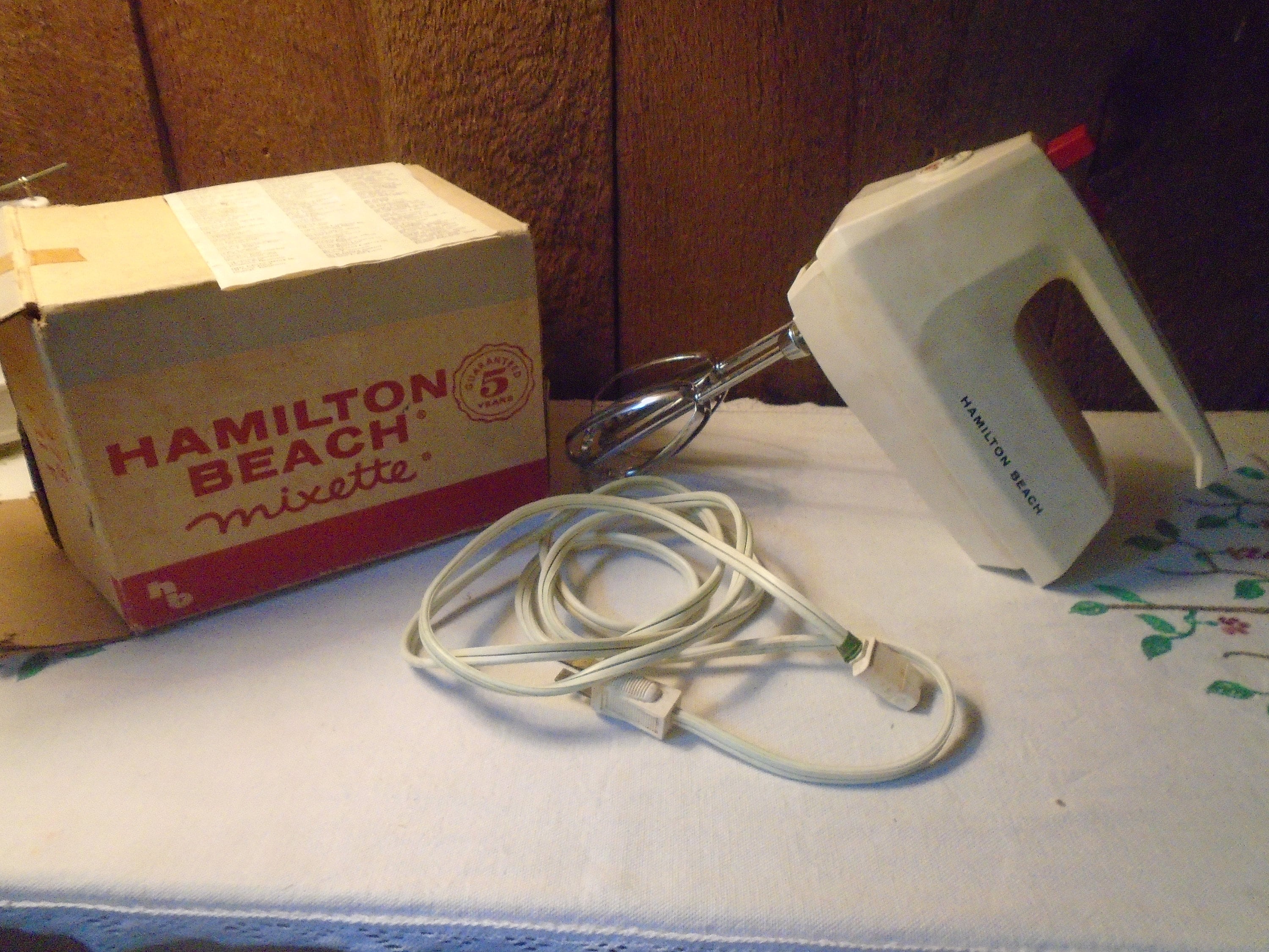 Vintage Hamilton Beach Super Mixette Hand Mixer 3 Speed Model 70 - Etsy