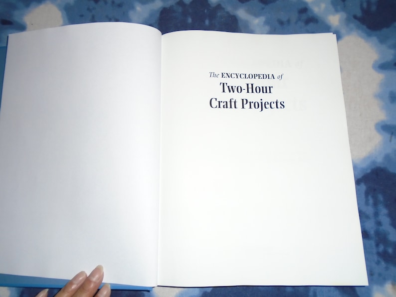 The Encyclopedia of Two Hour Craft Projects Hardcover Book - Etsy