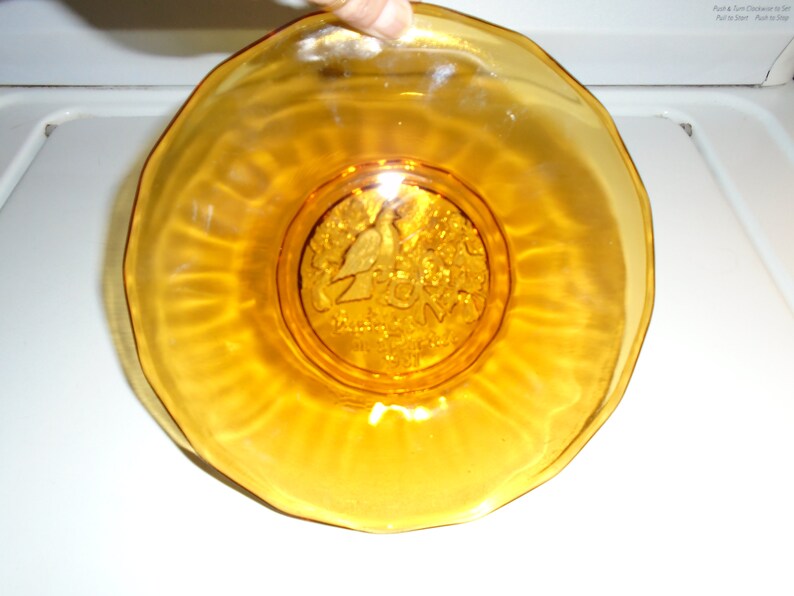 Vintage Partridge in a Pear Tree Amber Glass Decorative Plate - Etsy