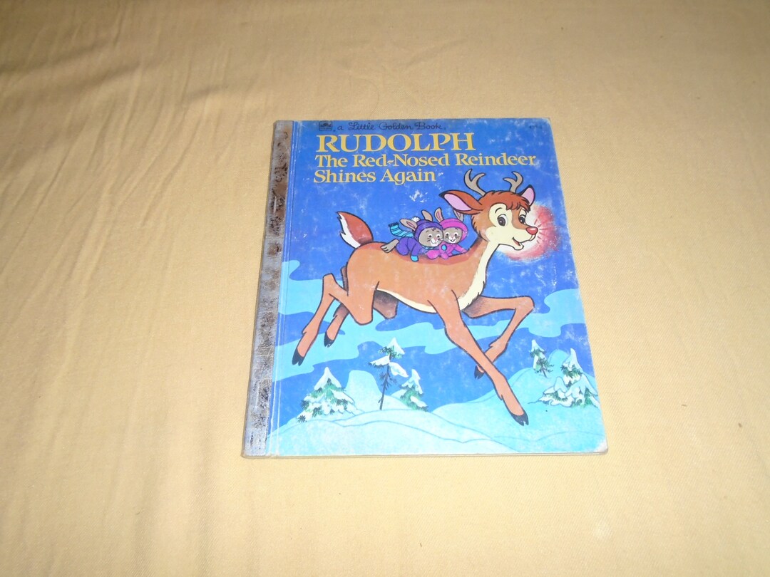 Little Golden Book Rudolph the Red Nosed Reindeer Shines Again Adapted ...
