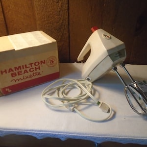 Vintage Hamilton Beach Super Mixette Hand Mixer 3 Speed Model 70 - Etsy