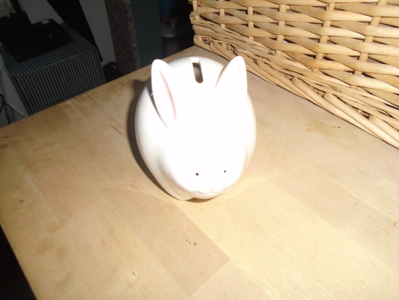 Vintage Ceramic Bunny Rabbit Bank Russ Berrie and Company Made - Etsy