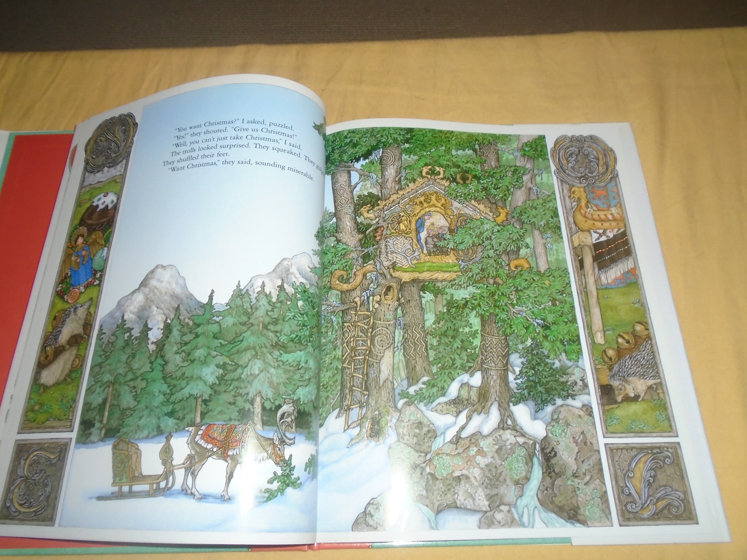 Christmas Trolls by Jan Brett Hardcover Book With Dust Jacket - Etsy