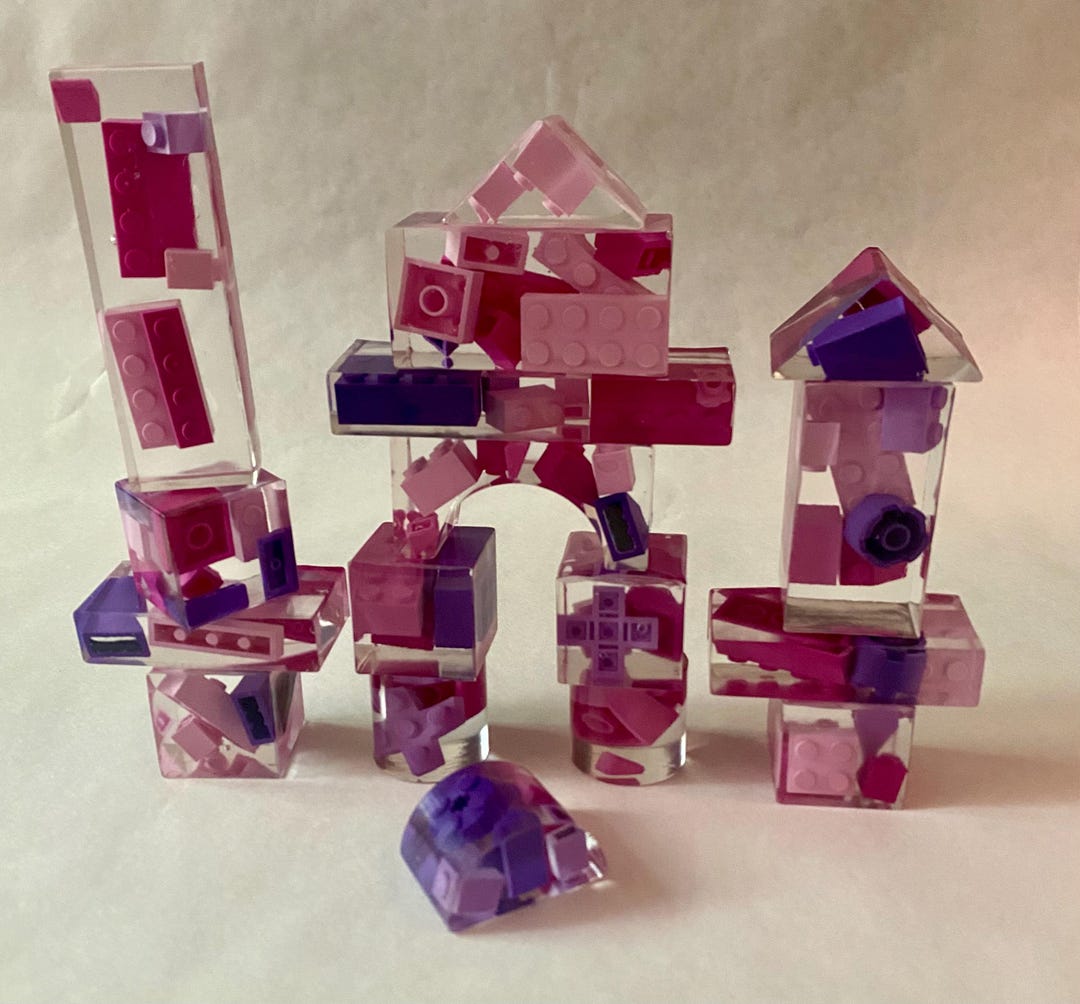 Lego Dreams: Enchanted Resin Building Blocks Set - Etsy