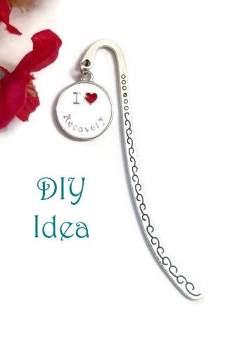 10 Pcs DIY Metal Bookmarks for Crafting - Antique Silver - Etsy