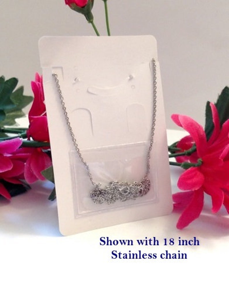 Adhesive Necklace Pouch Pocket for Necklace Cards Jewelry Holder Chain ...