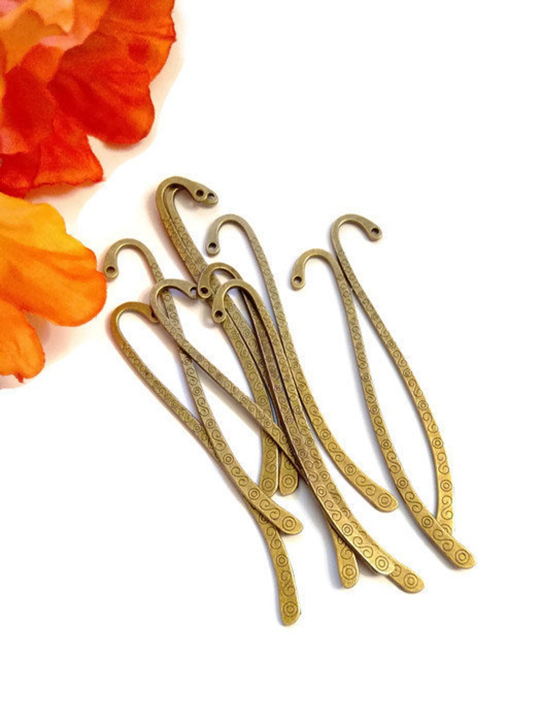 10pc Bronze DIY Metal Bookmarks for Crafting - Etsy
