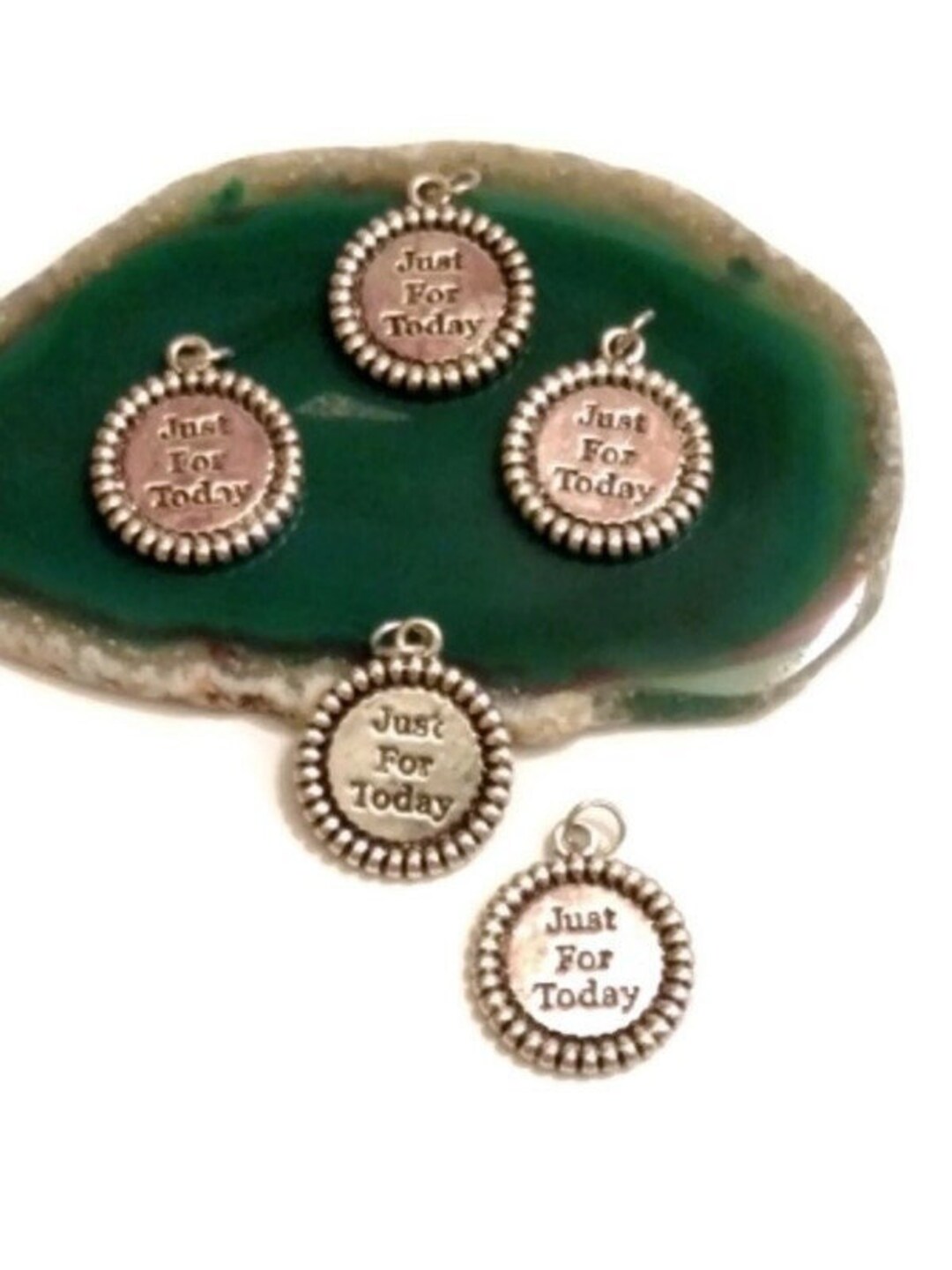 5 Pcs Just for Today Pendant Charms - Alcoholics Narcotics Anonymous 12 ...