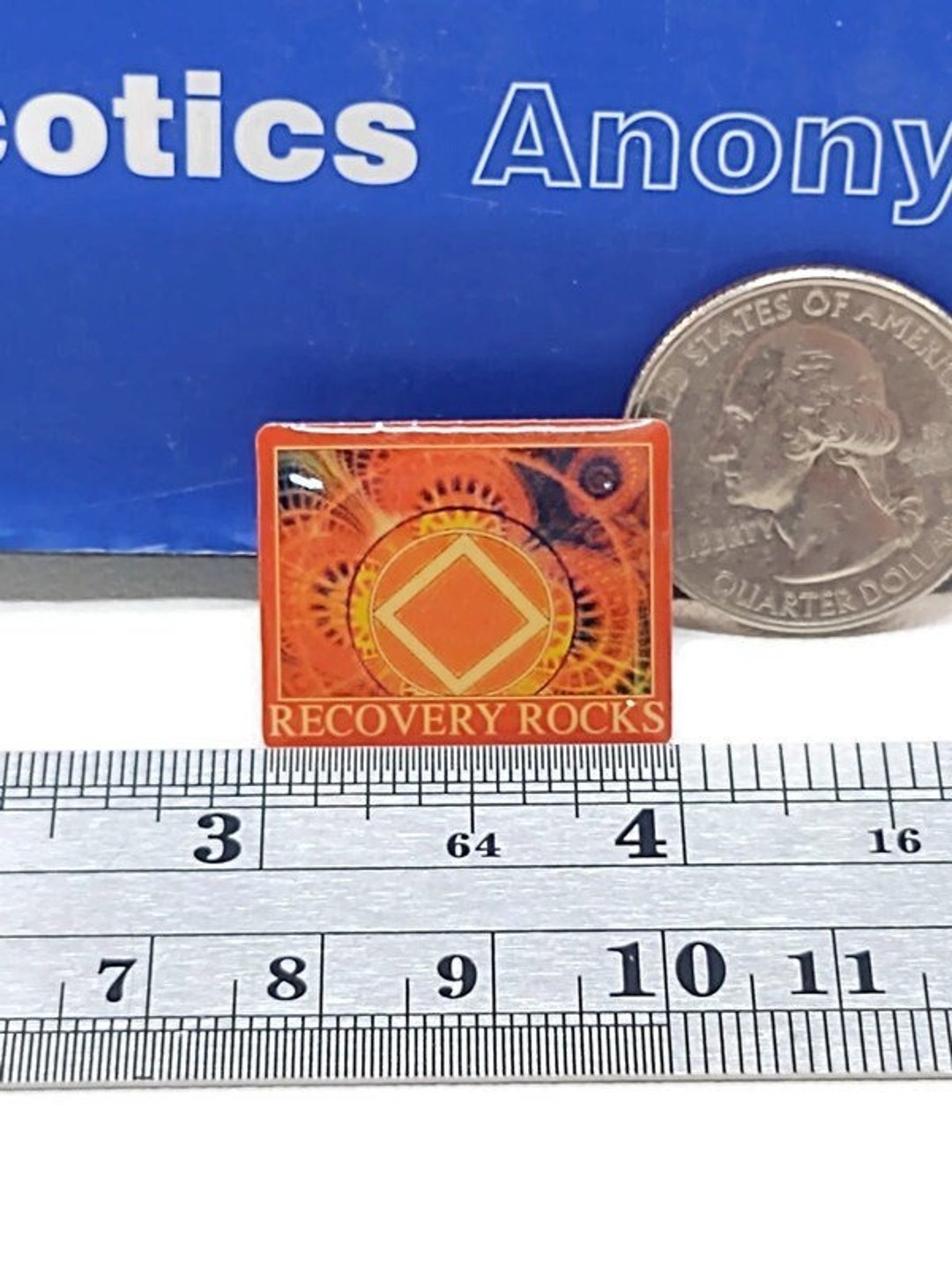NA PIN 'recovery Rocks' Vintage - Narcotics Anonymous Recovery Gift ...