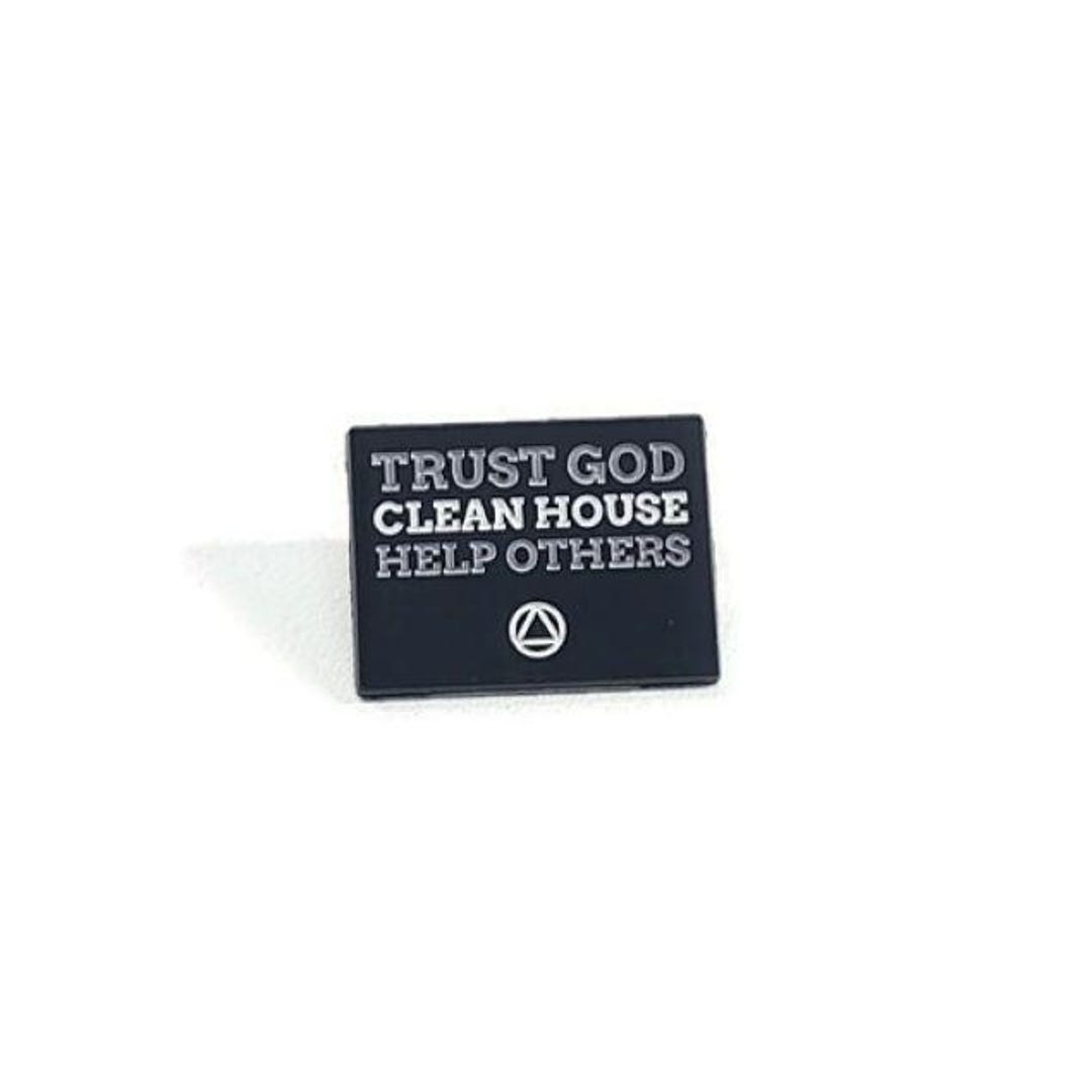AA 'trust God, Clean House, Help Others' Lapel Pin 12 Step ...