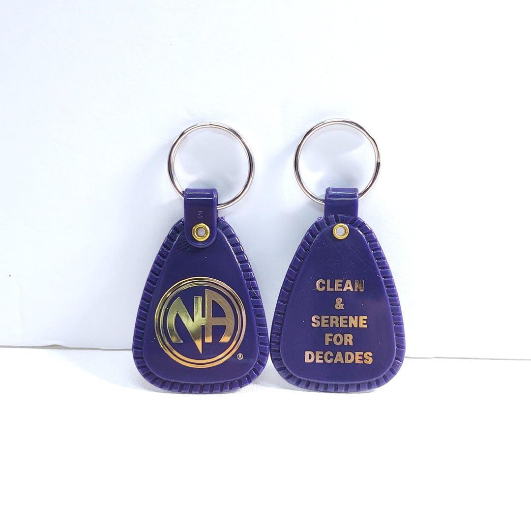 NA Clean & Serene for DECADES Plastic Keytag Chip - Keychain Key Tag ...