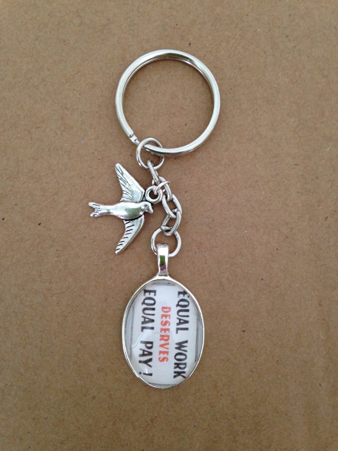 Equal Work / Equal Pay Keyring / Keychain Handmade Unique - Etsy