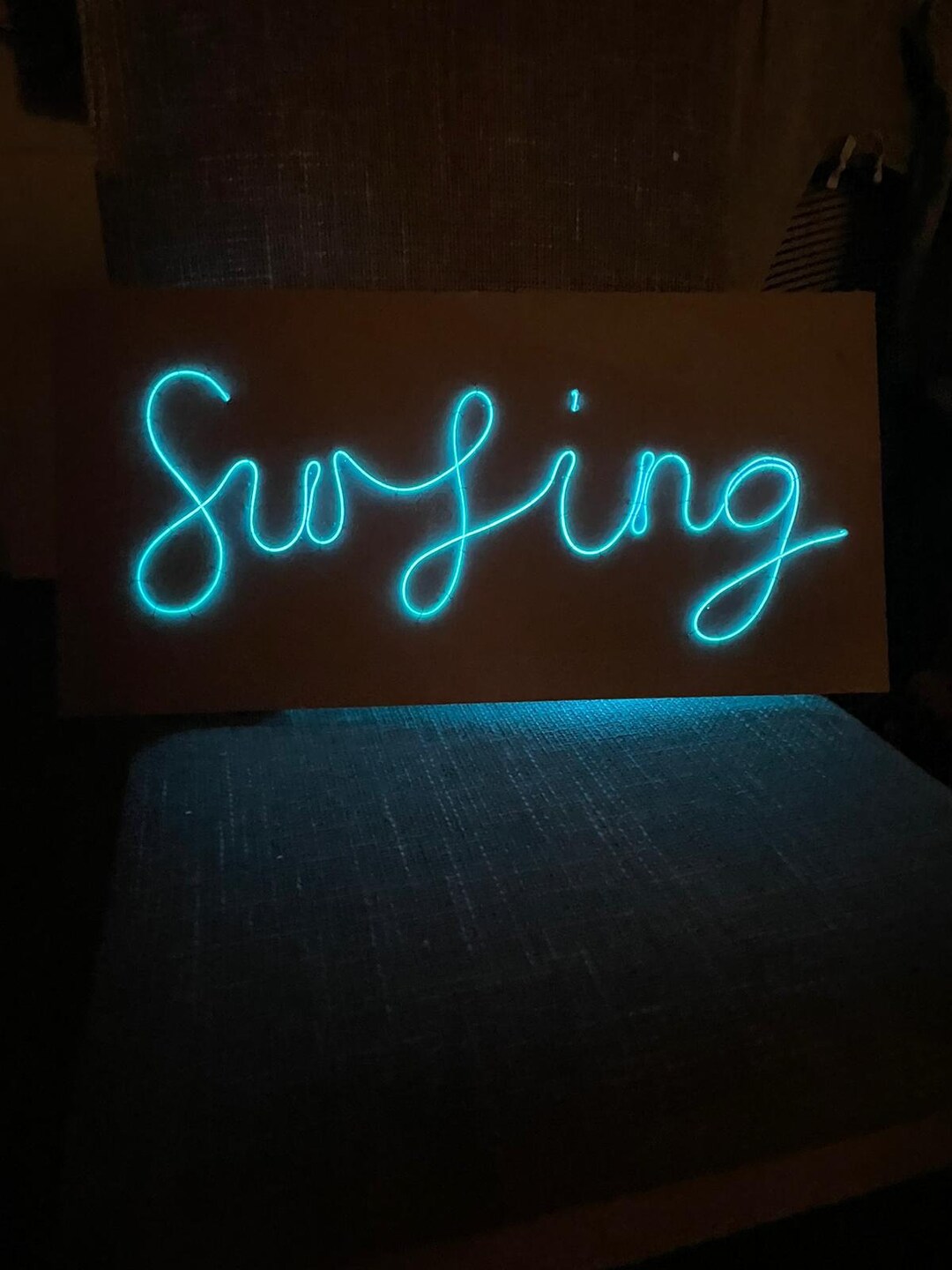 Surfing EL Wire Neon Sign Surfers - Etsy