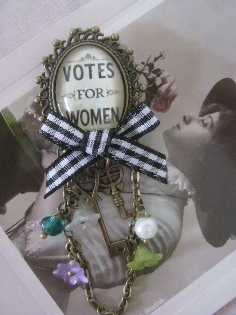 Vintage Votes for Women Suffragette Brooch Unique - Etsy