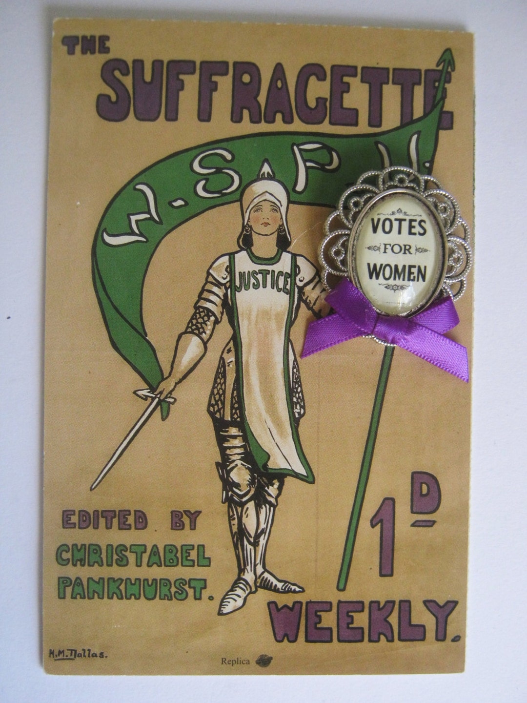 Votes for Women Plain Brooch / Pin Unique, Beautiful, Handmade - Etsy ...