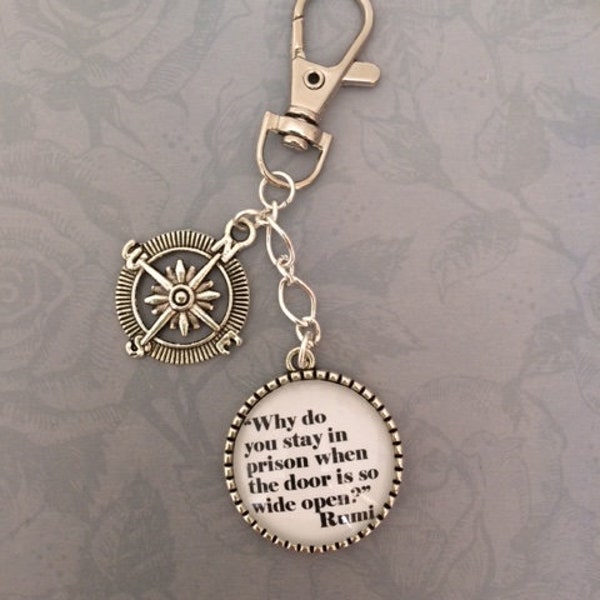 Quote Keyring - Etsy