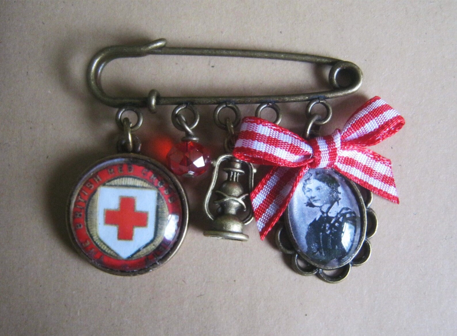 Florence Nightingale/ Red Cross Pinning Ceremony Pin /brooch. Handmade ...