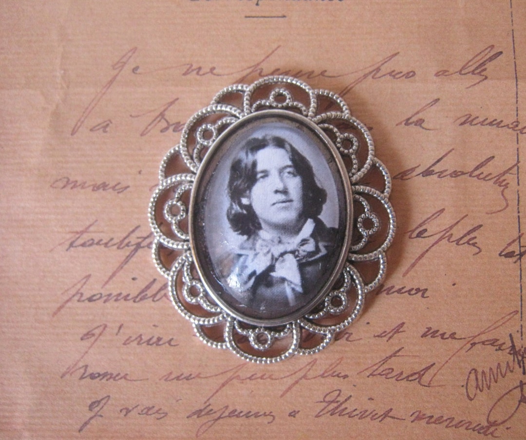 Oscar Wilde Brooch / Pin - Unique, Beautiful, Handmade - Etsy