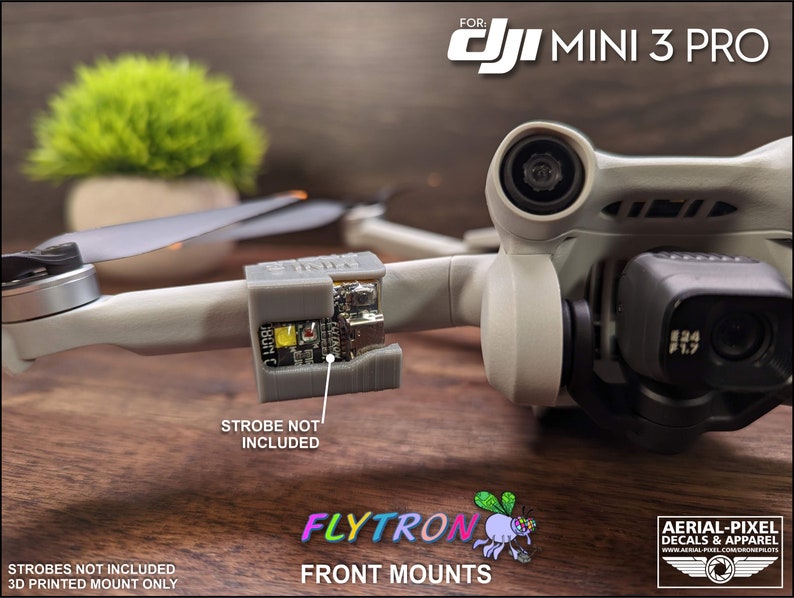 DJI Mini 3 Pro Strobe Light Mounts for Flytron Strobes (strobe Lights ...