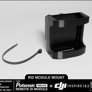DJI Inspire 1 and 2 Potensic RID-916 Remote ID Module Mount (potensic ...