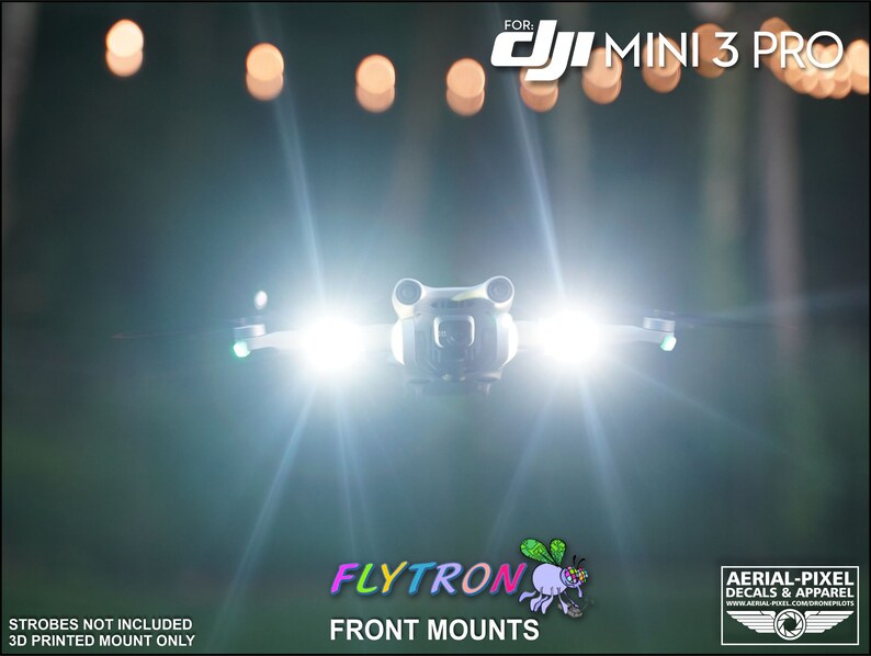 DJI Mini 3 Pro Strobe Light Mounts for Flytron Strobes strobe - Etsy