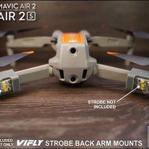 DJI Mavic Air 2 / Air 2S Strobe Light Mounts for VIFLY Strobe and Platinum (strobe Not Included ...