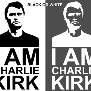 I Am Charlie Kirk Window Decal Sticker - Etsy Australia