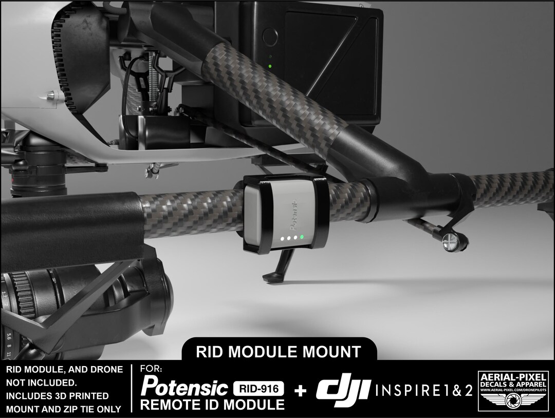 DJI Inspire 1 and 2 Potensic RID-916 Remote ID Module Mount (potensic Module Not Included) - Etsy