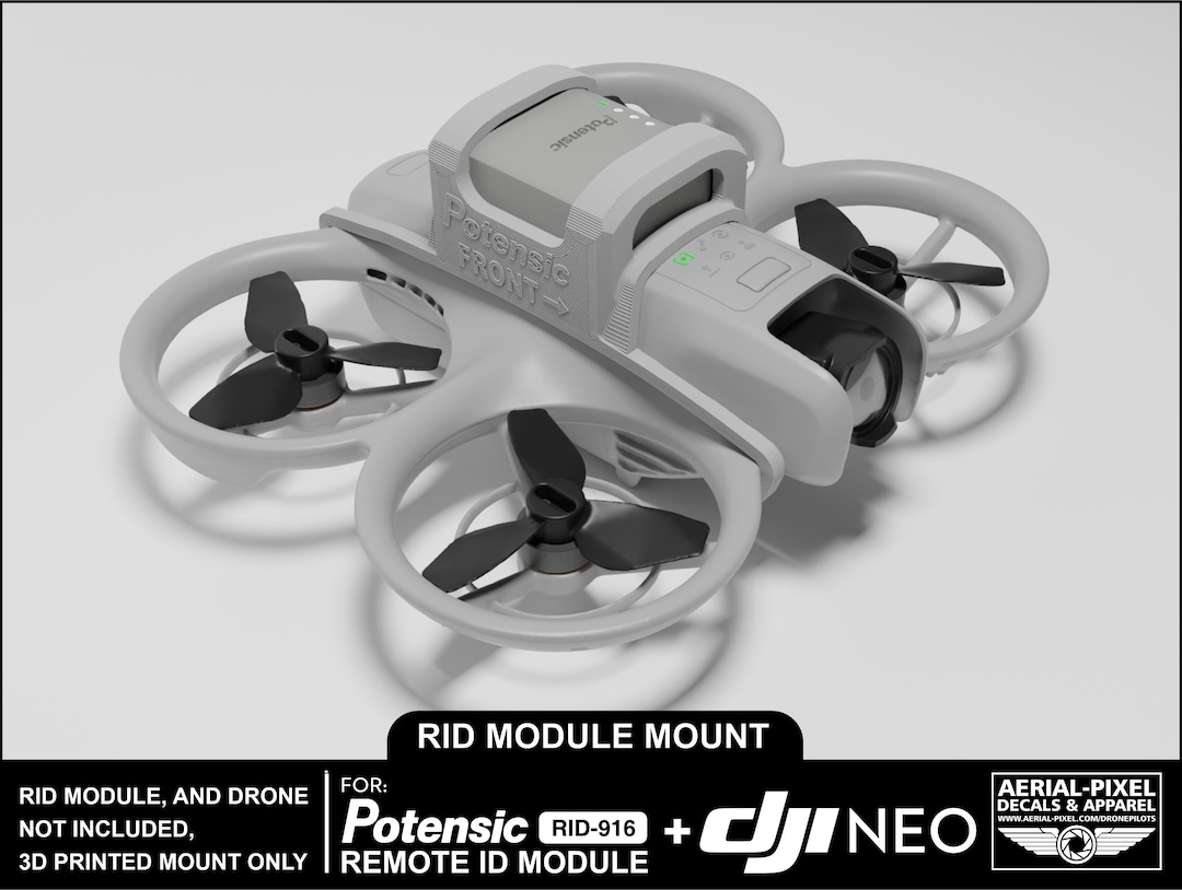 DJI Neo Potensic RID-916 Remote ID Mount (module Not Included) - Etsy