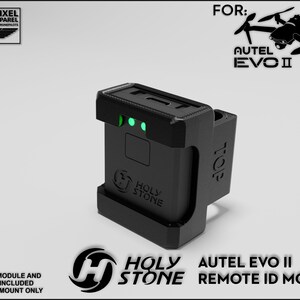 Autel EVO II Holy Stone Remote ID Module Mount (module Not Included) - Etsy