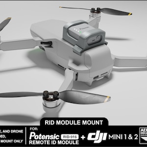 DJI Mini 1 and 2 Potensic RID-916 Remote ID Module Mount (module Not ...