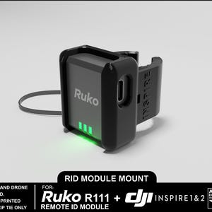 DJI Inspire 1 and 2 Ruko R111 Remote ID Module Mount (ruko Module Not ...