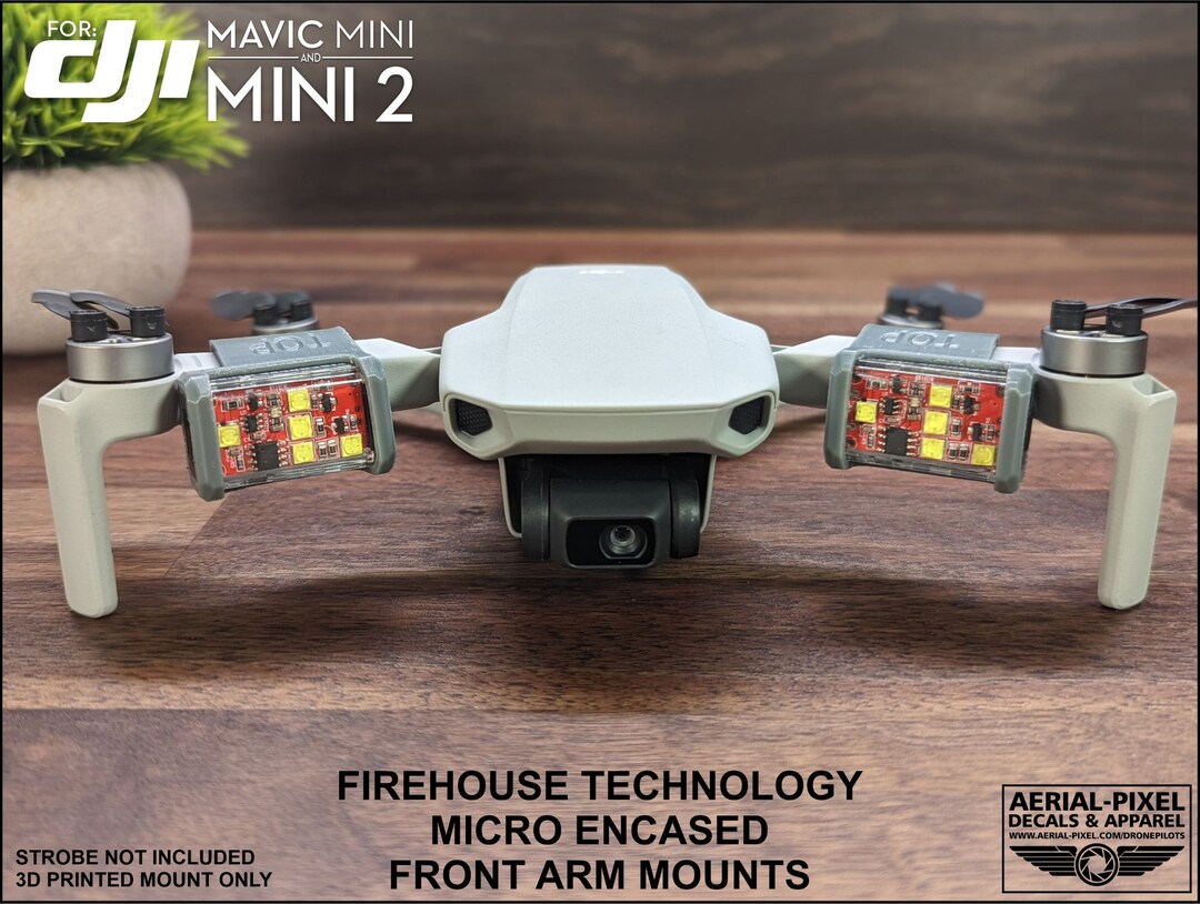 DJI Mavic Mini and Mini 2 Strobe Light Mounts for Firehouse Technology ...