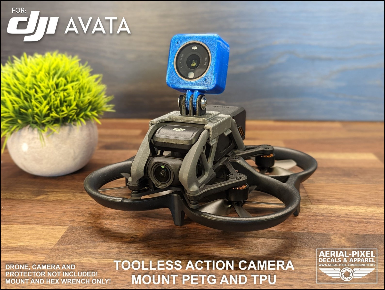 DJI AVATA Toolless Gopro Action Camera Mount - Etsy