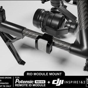 DJI Inspire 1 and 2 Potensic RID-916 Remote ID Module Mount (potensic ...