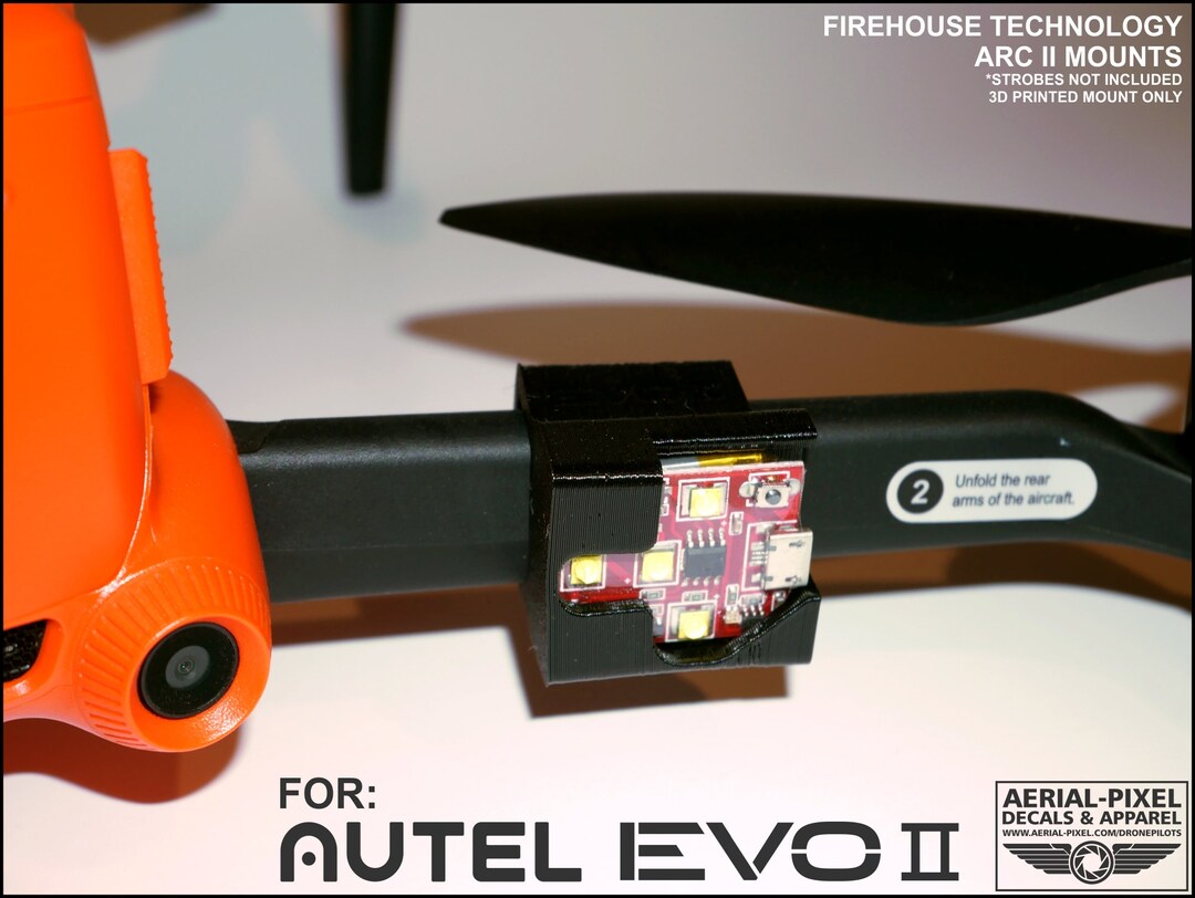 Autel Evo II 8K and Pro LED Strobe Light Mount for Flytron Strobon Cree ...